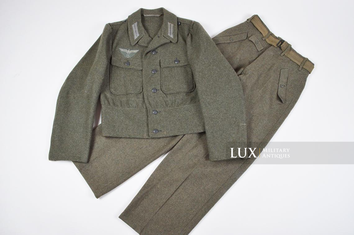 Unissued Heer EM M44 service blouse & M44 combat trousers