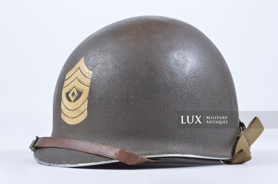 Early USM1 helmet, First Sergeant
