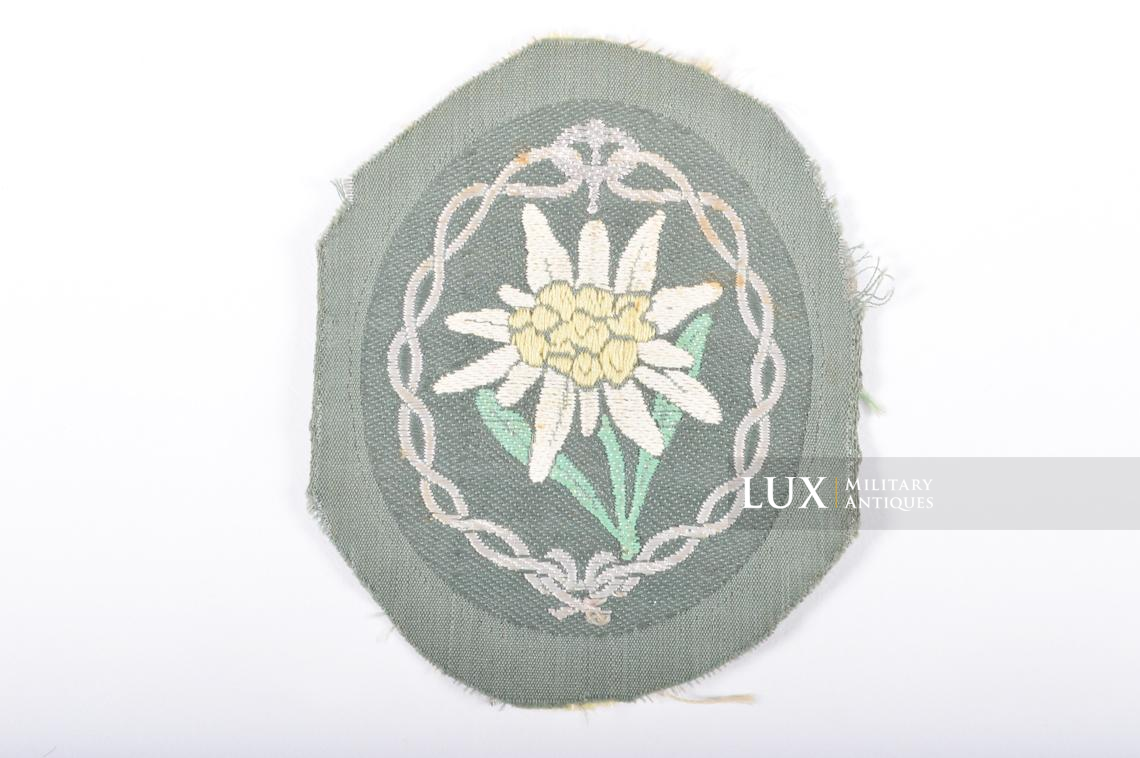 German Gebirgsjäger sleeve patch, « Edelweiss