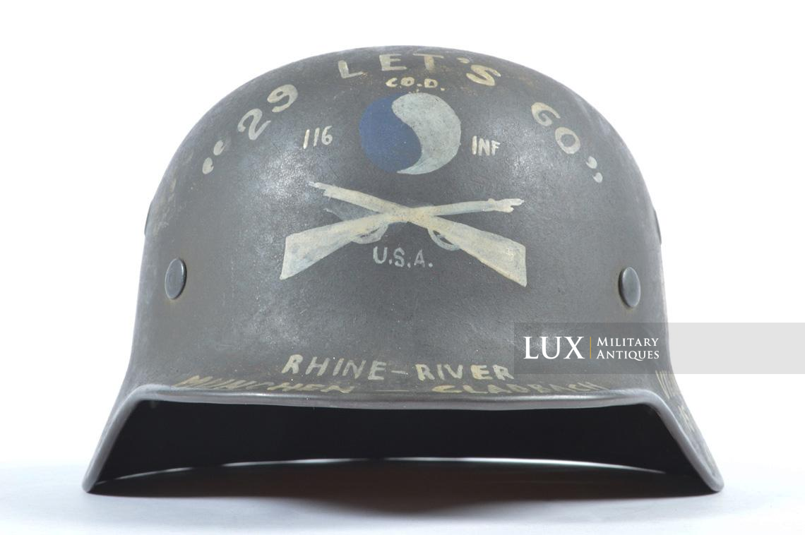 M40 Heer single decal combat helmet, « US VET ART 29th Inf. Div. - Let ...