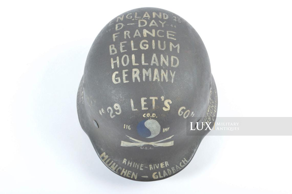 M40 Heer single decal combat helmet, « US VET ART 29th Inf. Div. - Let ...