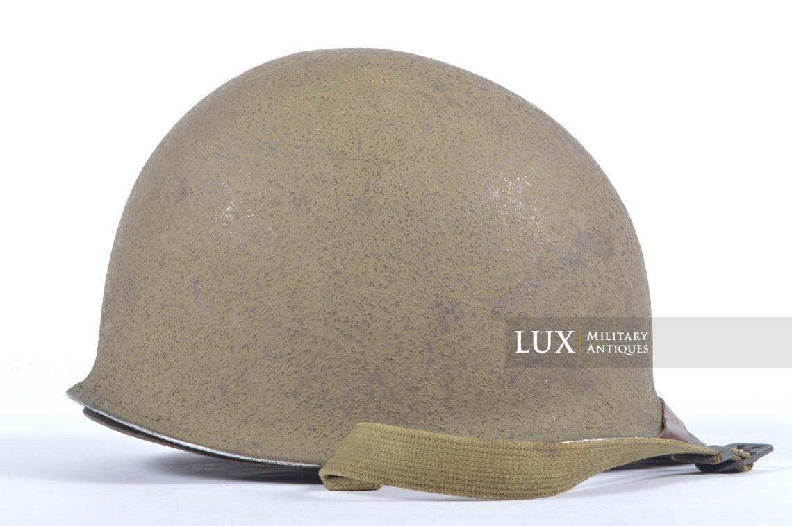 USM1 identified 4th Infantry Division fixed bale helmet, « IVY DIVISION