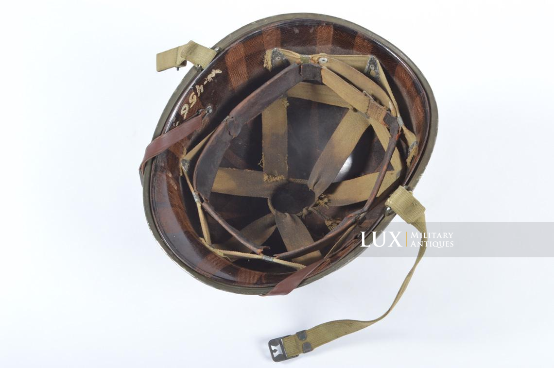 USM1 identified 4th Infantry Division fixed bale helmet, « IVY DIVISION