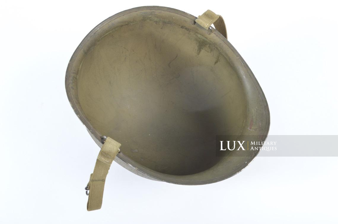 USM1 identified 4th Infantry Division fixed bale helmet, « IVY DIVISION