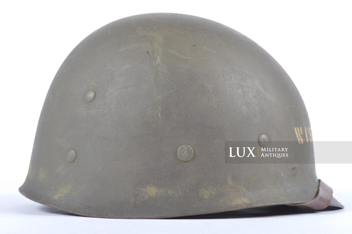 USM1 identified 4th Infantry Division fixed bale helmet, « IVY DIVISION