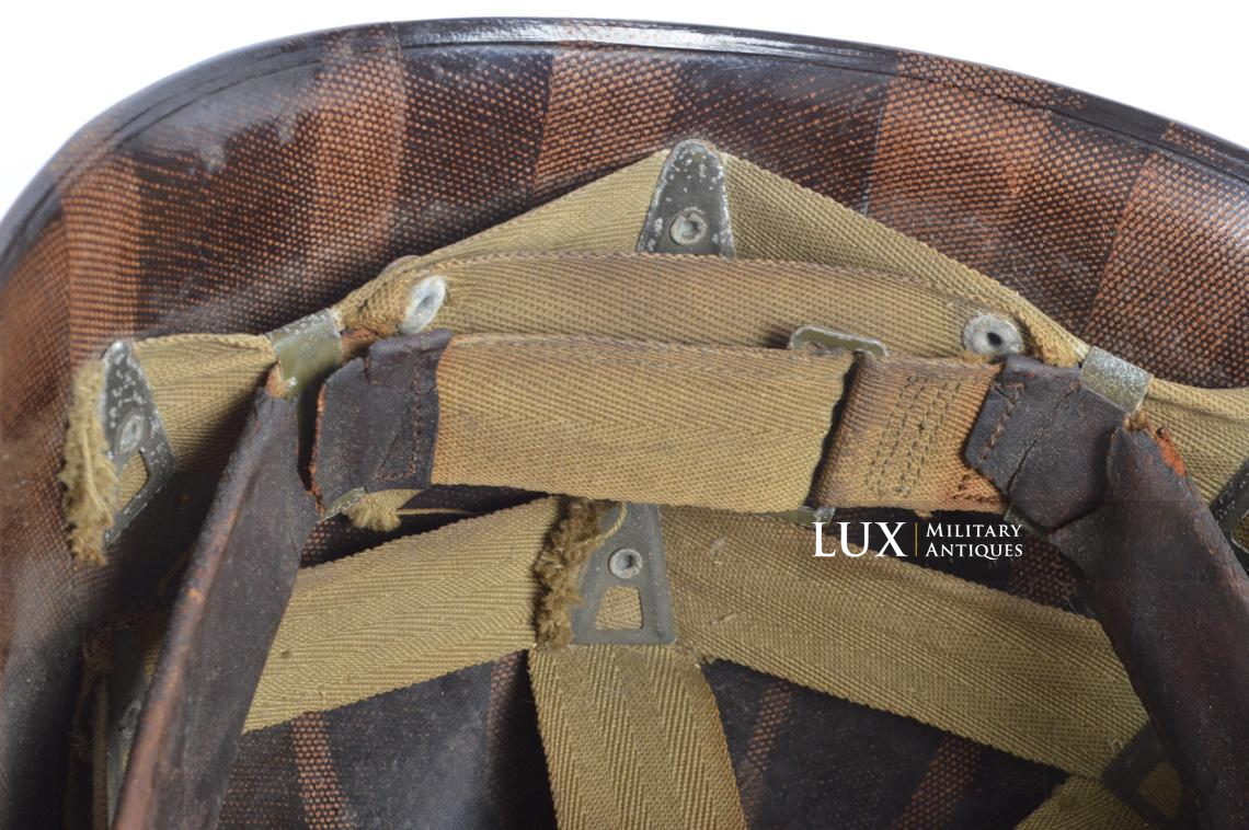 USM1 identified 4th Infantry Division fixed bale helmet, « IVY DIVISION