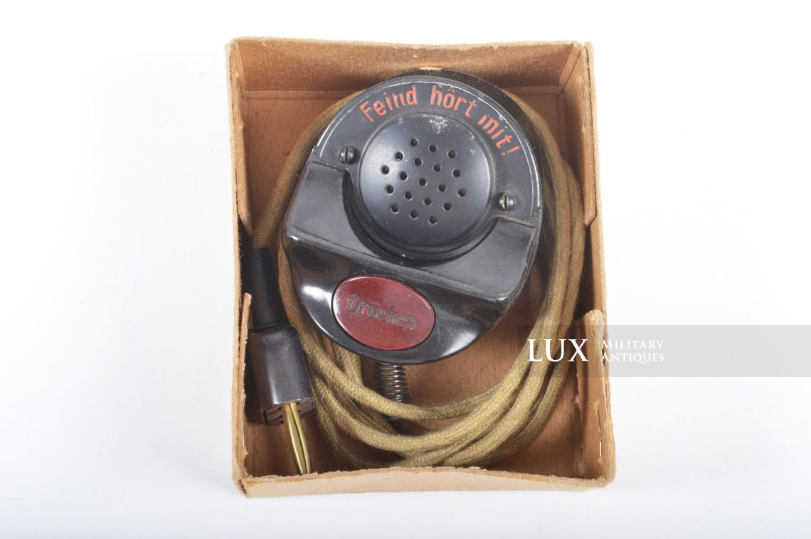 Unissued German field radio microphone - Lux Military Antiques