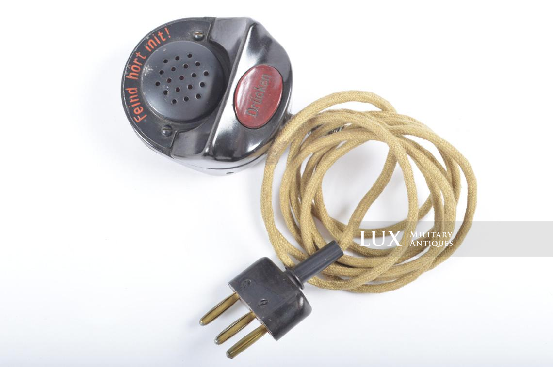 Unissued German field radio microphone