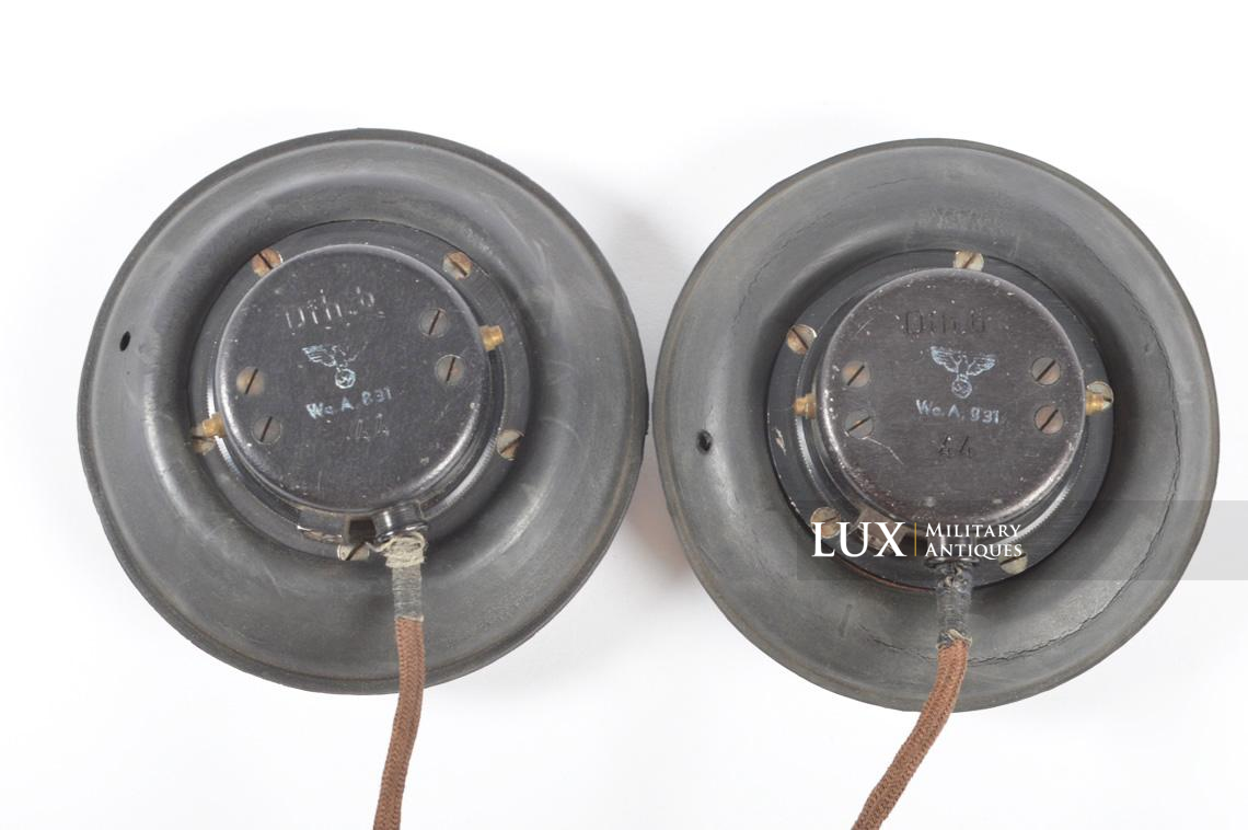 Unissued German armored/panzer headphones, « Dfh.B 44