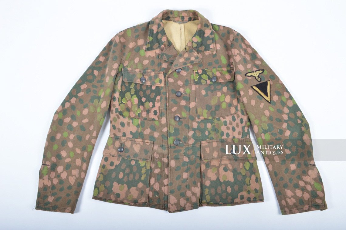 Waffen-SS M44 dot pattern camouflage service tunic, « smooth cotton