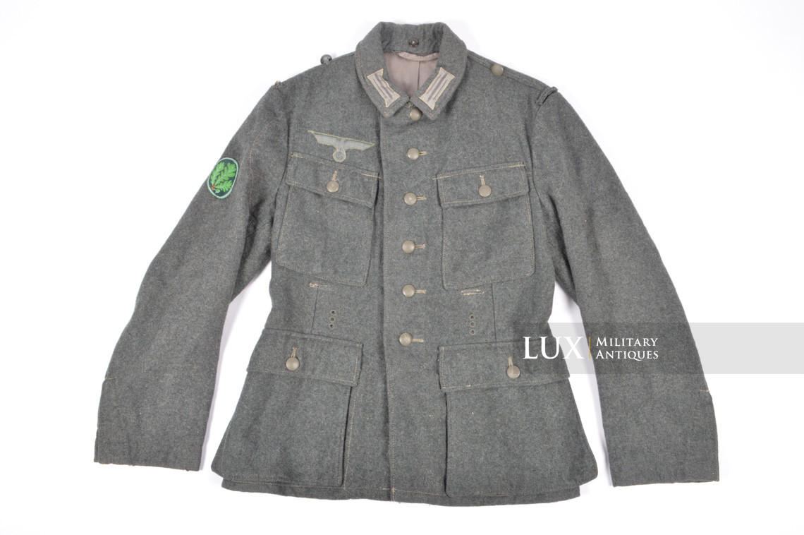 German M43 Heer EM's combat tunic, « Jäger