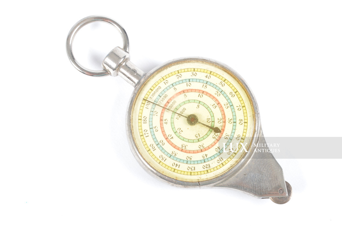 German soldiers map case distance measuring meter / gauge with pouch ...