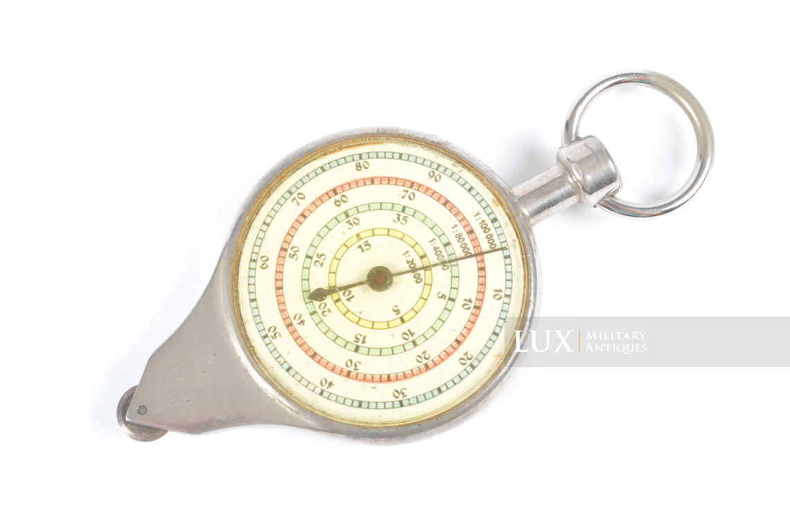German soldiers map case distance measuring meter / gauge with pouch ...