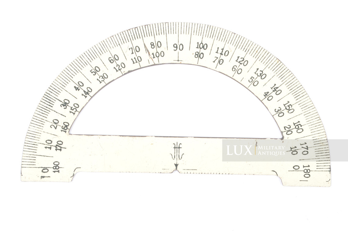German map measuring protractor, « stamped steel