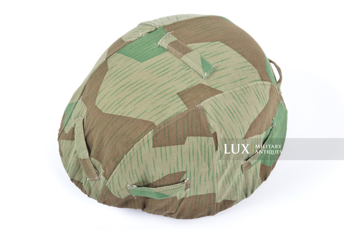 German army issued splinter camo helmet cover, « SS 03208