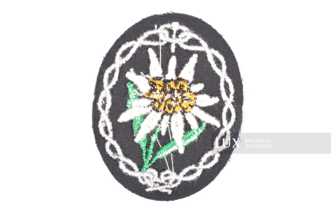 German Gebirgsjäger sleeve patch, « Edelweiss