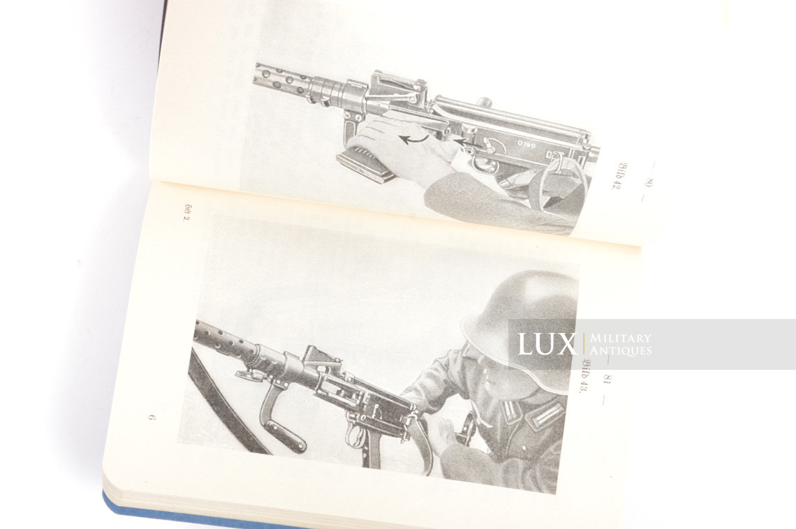 German machine gun illustrated training booklet