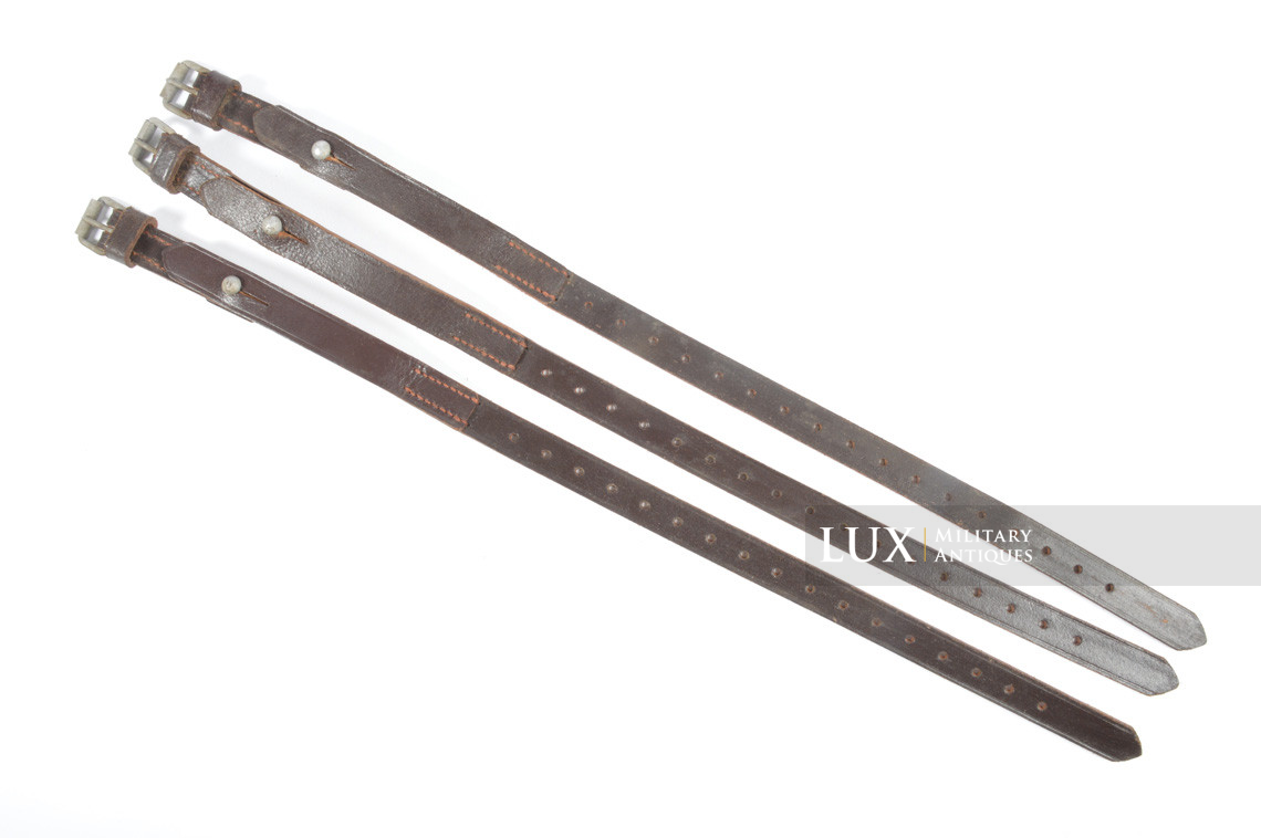 Early unissued German equipment leather strap set, « 1939