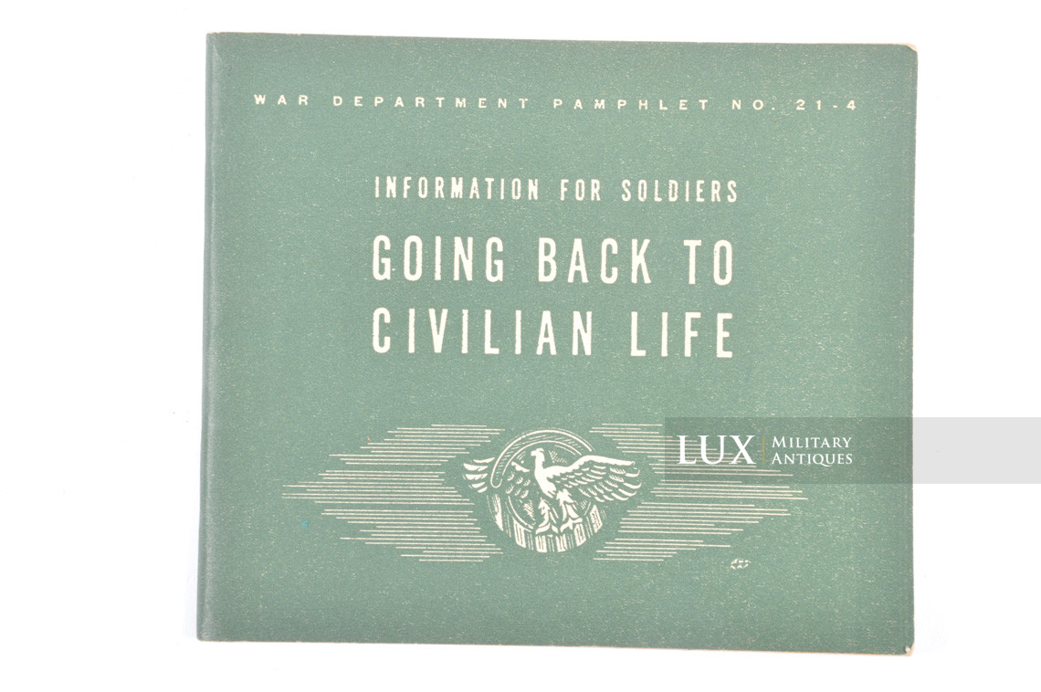 US ARMY booklet, « Going back to civilian life