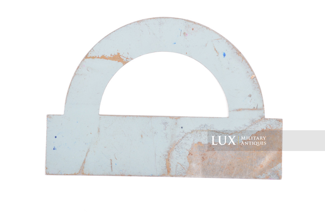 German map measuring protractor, « stamped steel