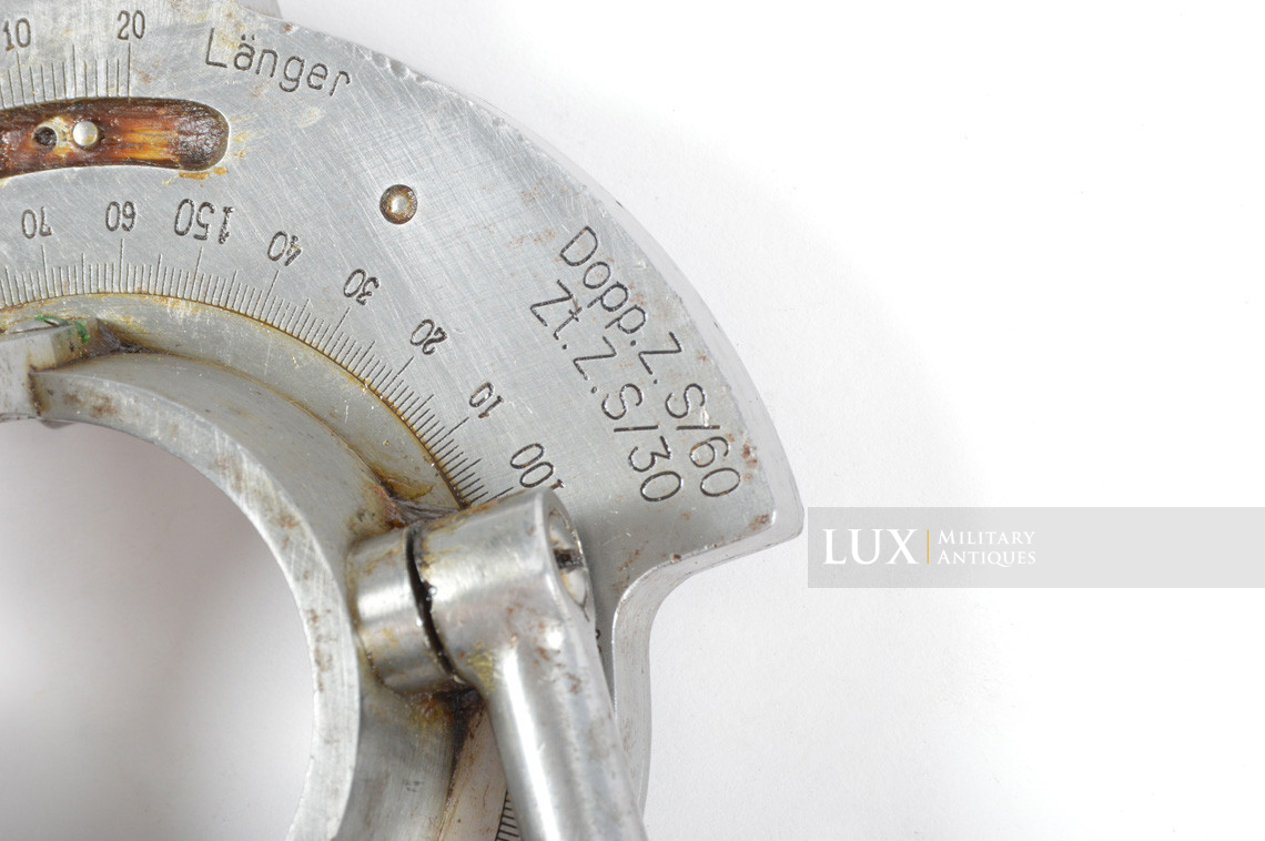 German artillery fuze timer tool and carrying pouch