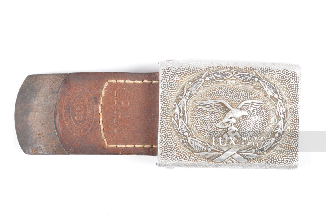 Early Luftwaffe Belt Buckle Unit Marked Lbas 1938 6528