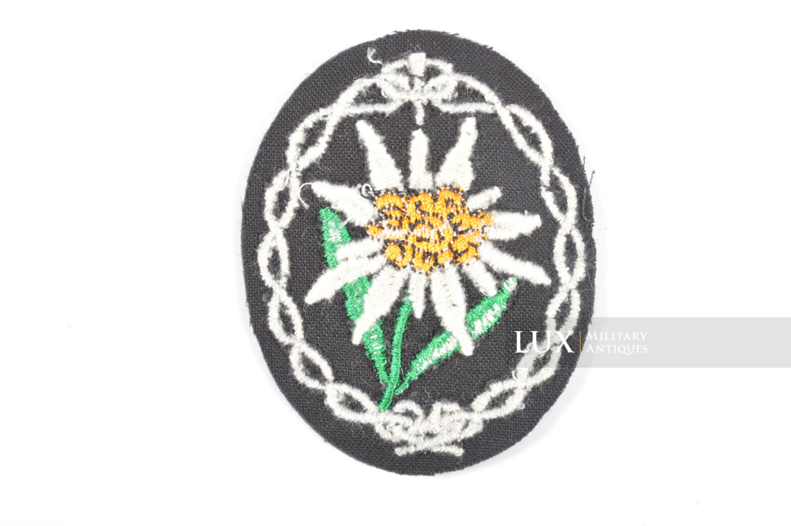 German Gebirgsjäger sleeve patch, « Edelweiss