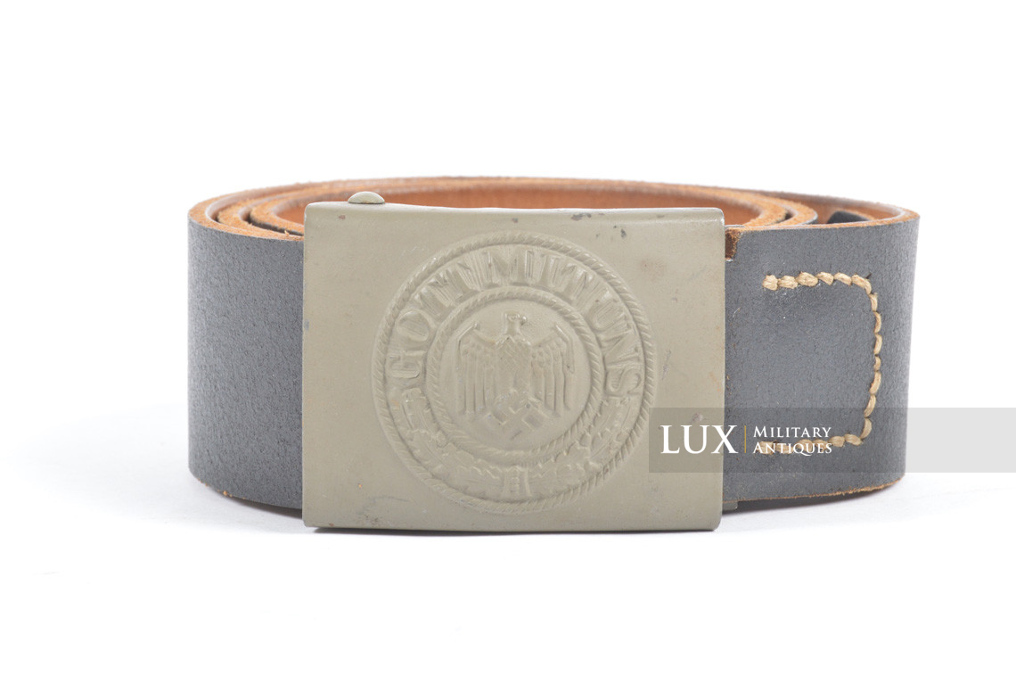 Unissued German late-war EM combat belt and buckle set, « HK - 1944