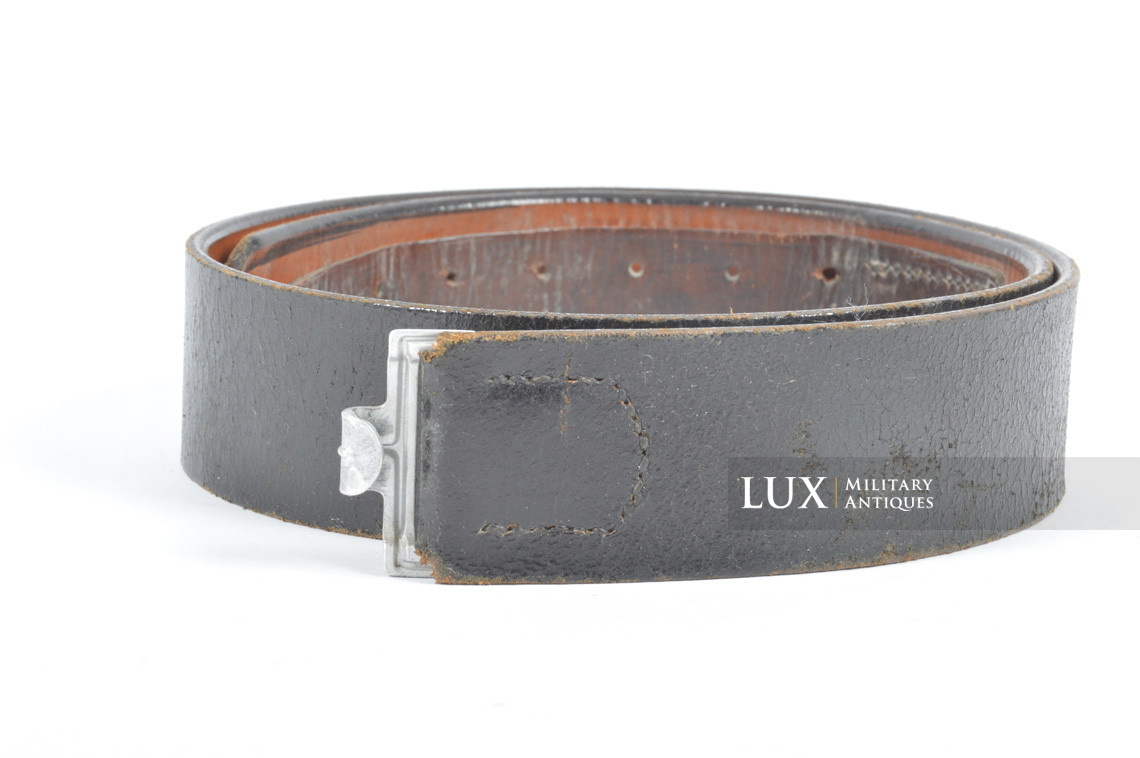 Early Waffen-SS combat leather belt, « V.A. - SS 1938