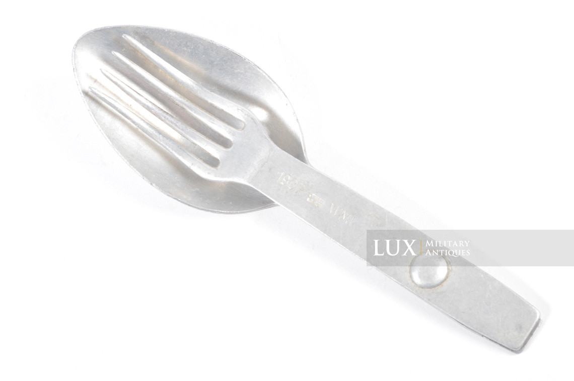 German field spoon/fork combo cutlery set, « 1937 Waffenamt WMI