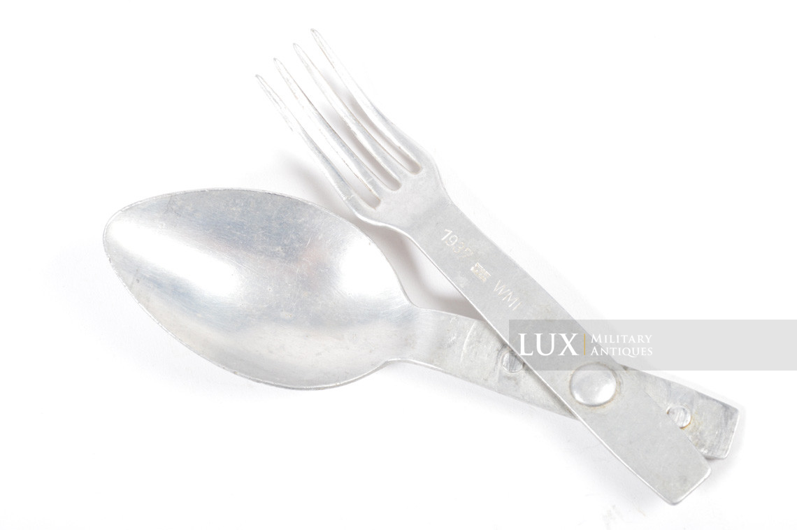 German field spoon/fork combo cutlery set, « 1937 Waffenamt WMI