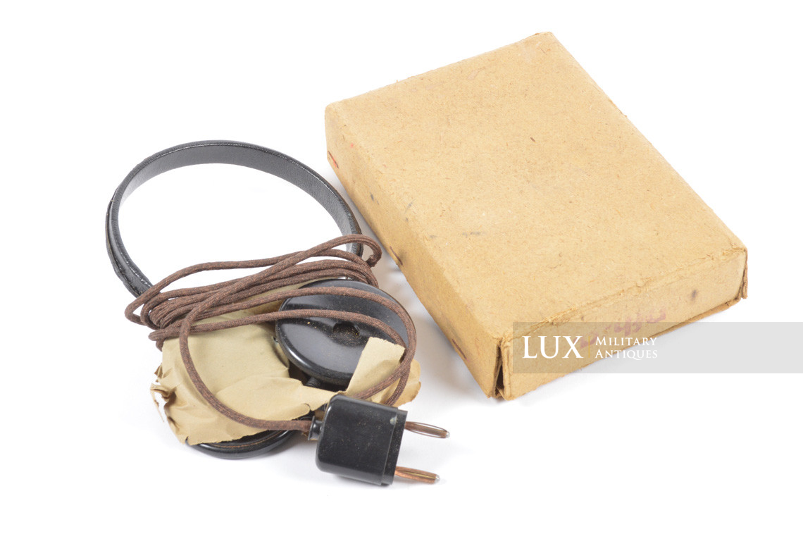 Unissued German model A headphone set, « Doppel Kopffernhörer