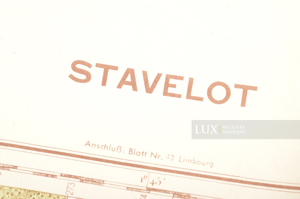 German Army map, Kampfgruppe Hansen, « Belgium - Stavelot