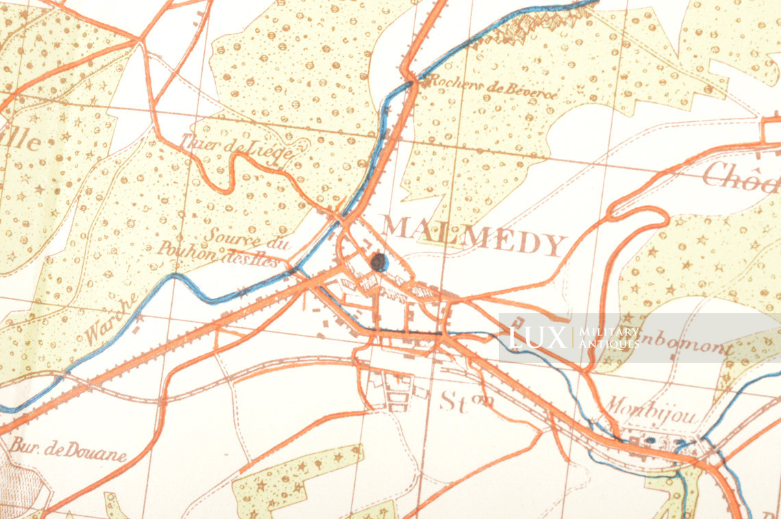 German Army map, Kampfgruppe Hansen, « Belgium - Stavelot