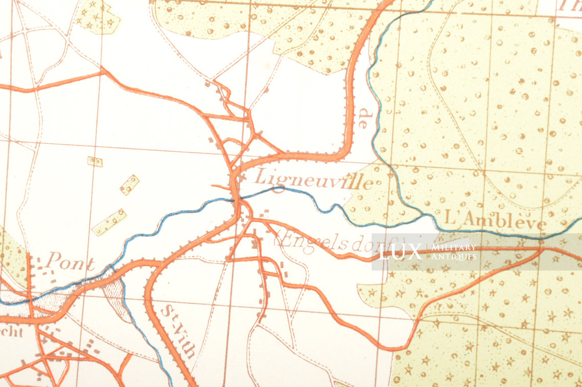 German Army map, Kampfgruppe Hansen, « Belgium - Stavelot