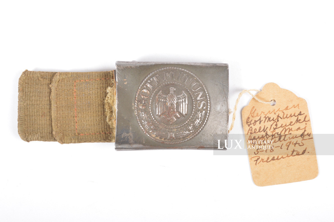 US Veteran bring back captured Heer tropical « DAK » EM combat belt ...