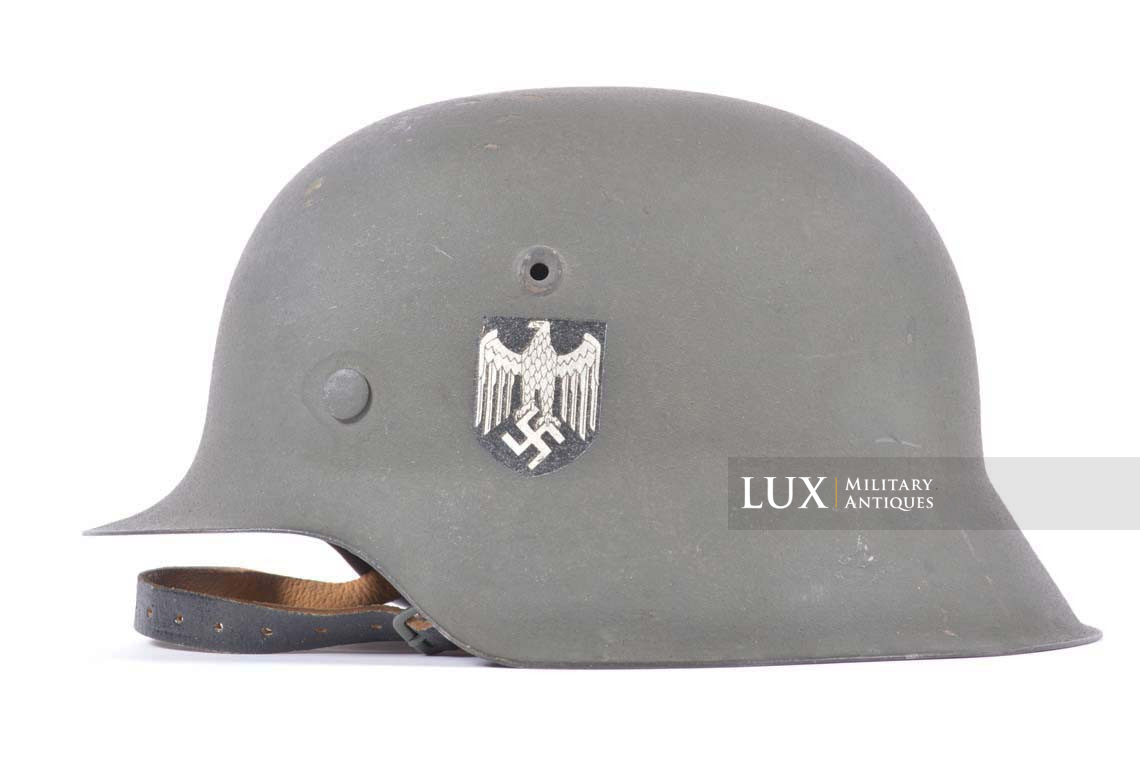 M42 Heer single decal combat helmet, named, « NS64