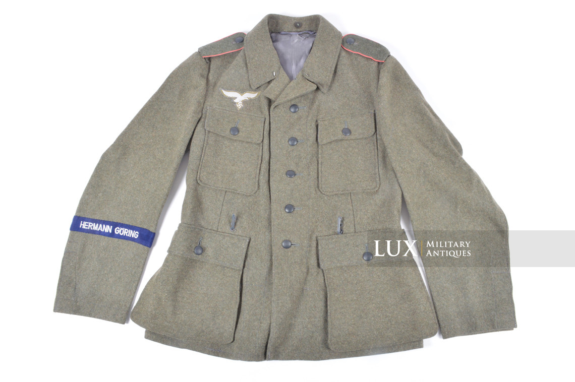 Rare late war Luftwaffe Hermann Göring combat service tunic, « veteran ...