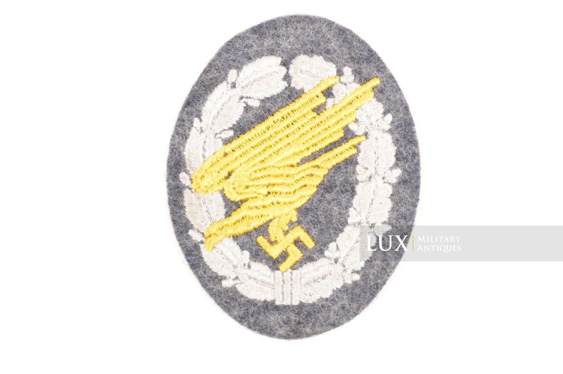 German paratrooper embroidered cloth badge