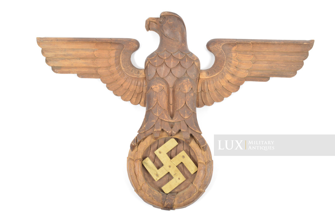 Aigle mural en bois NSDAP, « Clervaux - Luxembourg
