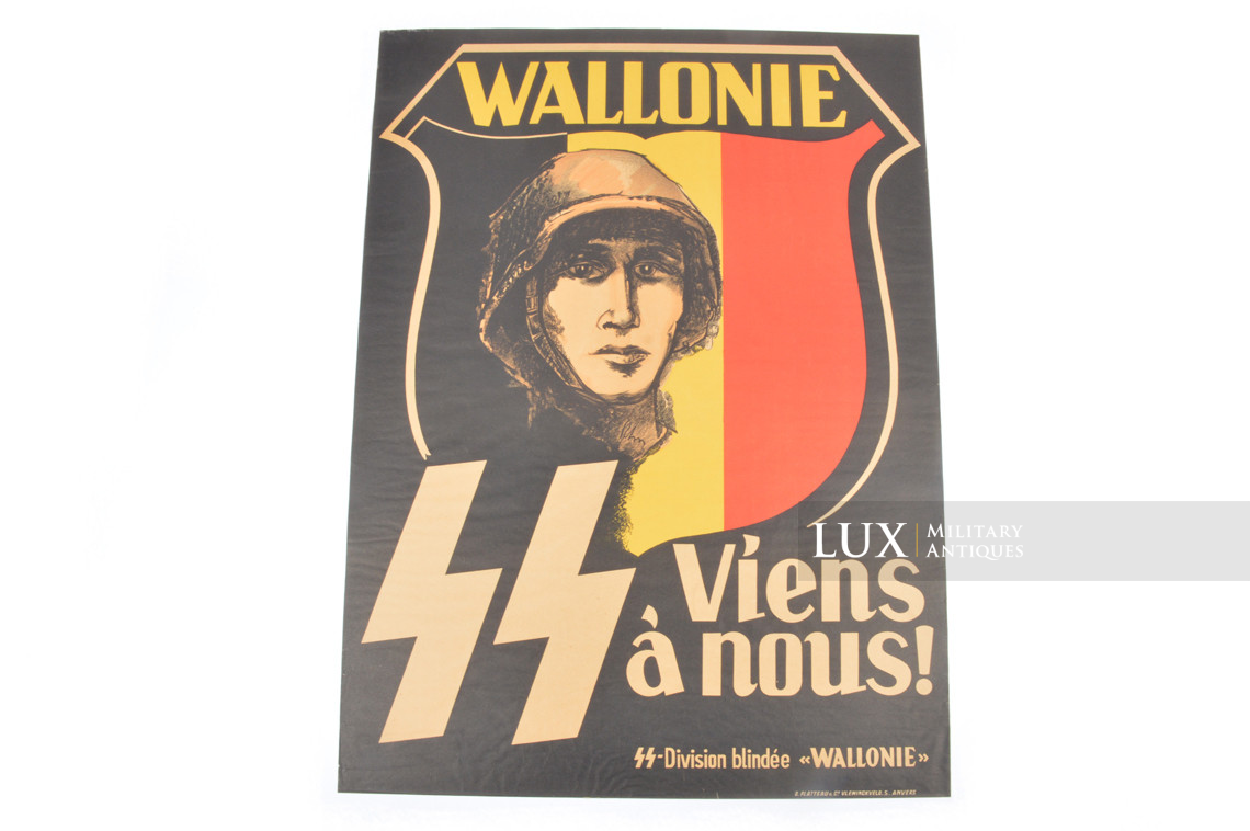 Affiche de recrutement de la SS-Division blindée Wallonie, « Viens à ...